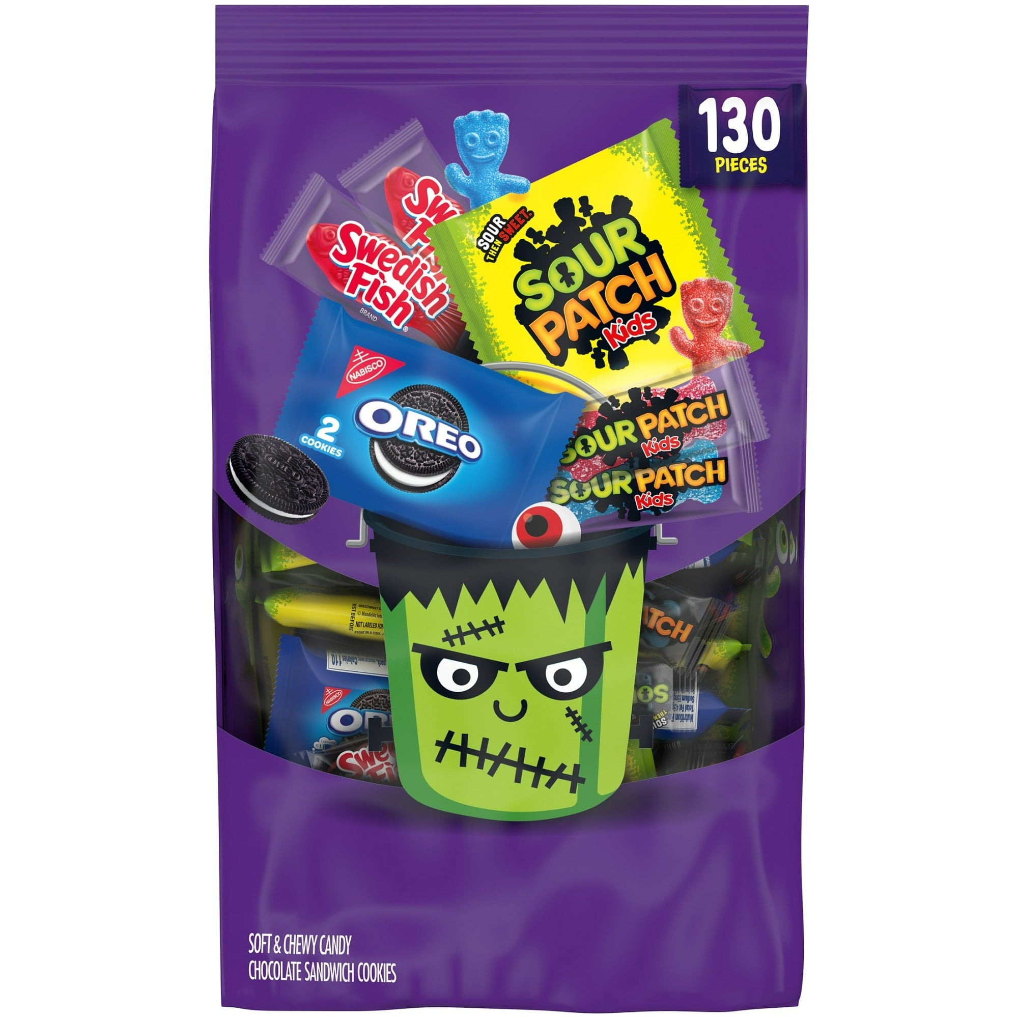 SOUR PATCH KIDS, SWEDISH FISH, and OREO Cookie & Candy Variety Pack, 1 ...